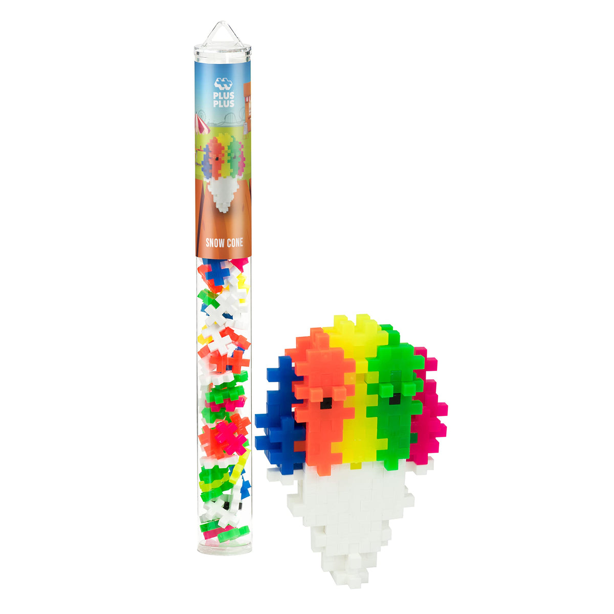 Plus Plus 3D Food Building Block Set, Fun Stem Toys for Kids, 70 Inter ...
