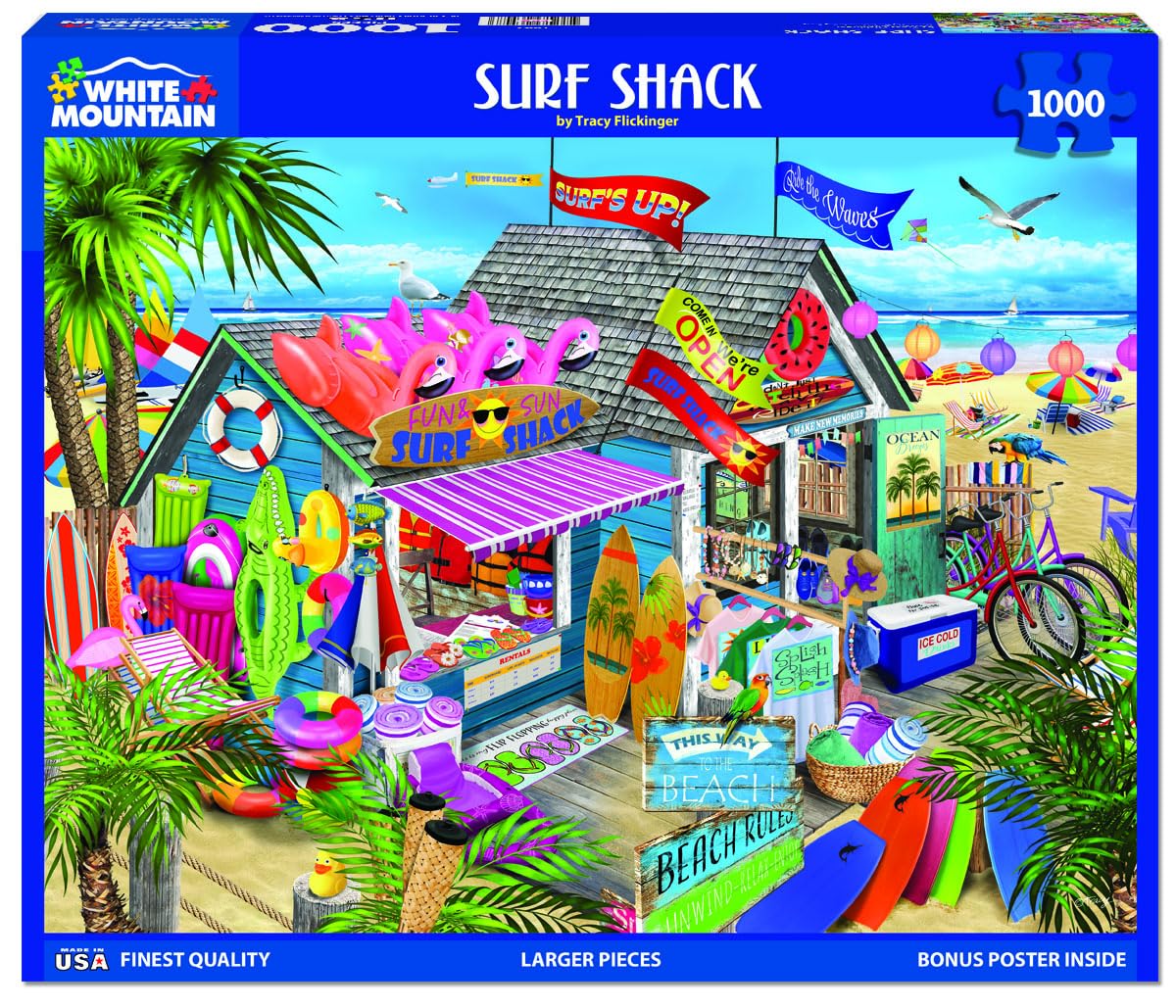 White Mountain Puzzles - Surf Shack - 1000 Piece Jigsaw Puzzle – Cole's ...
