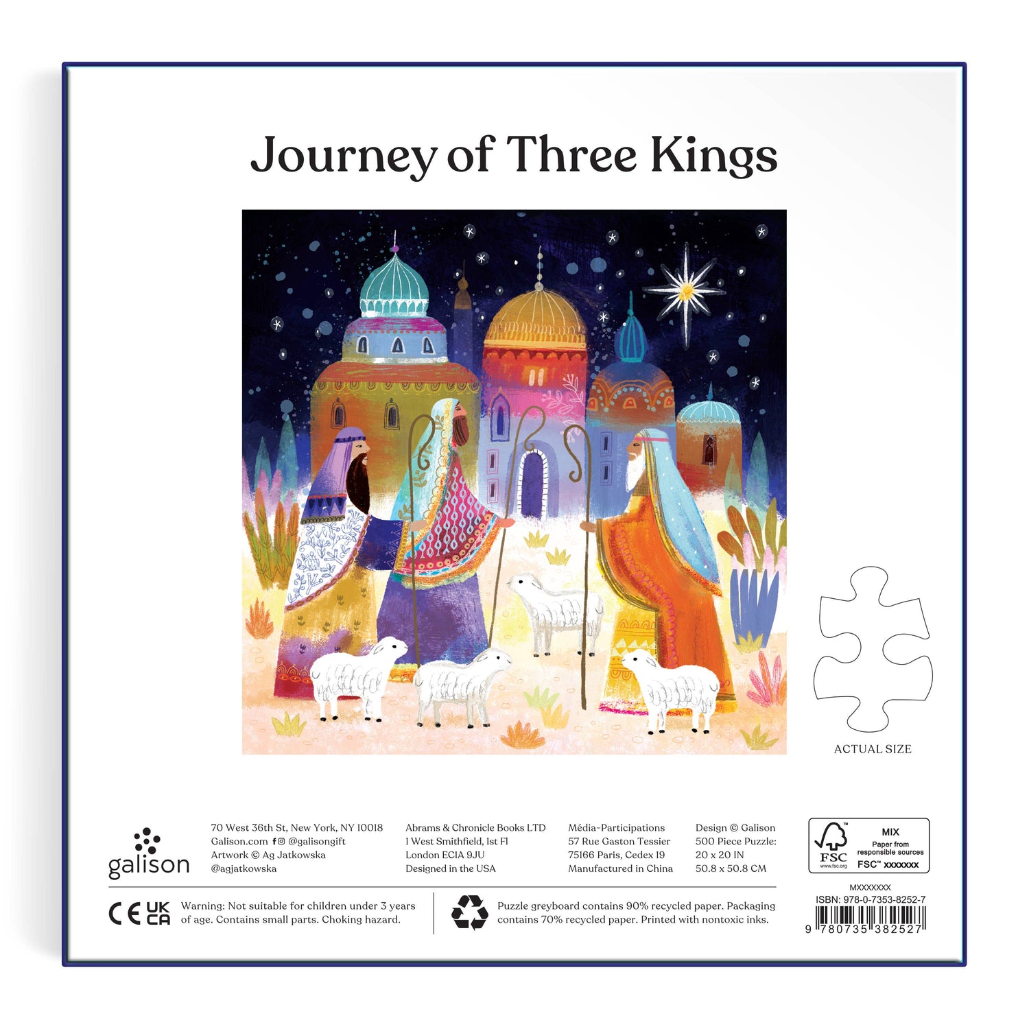 Chronicle Books - Journey Of Three Kings 500 Piece Puzzle – Cole's ...