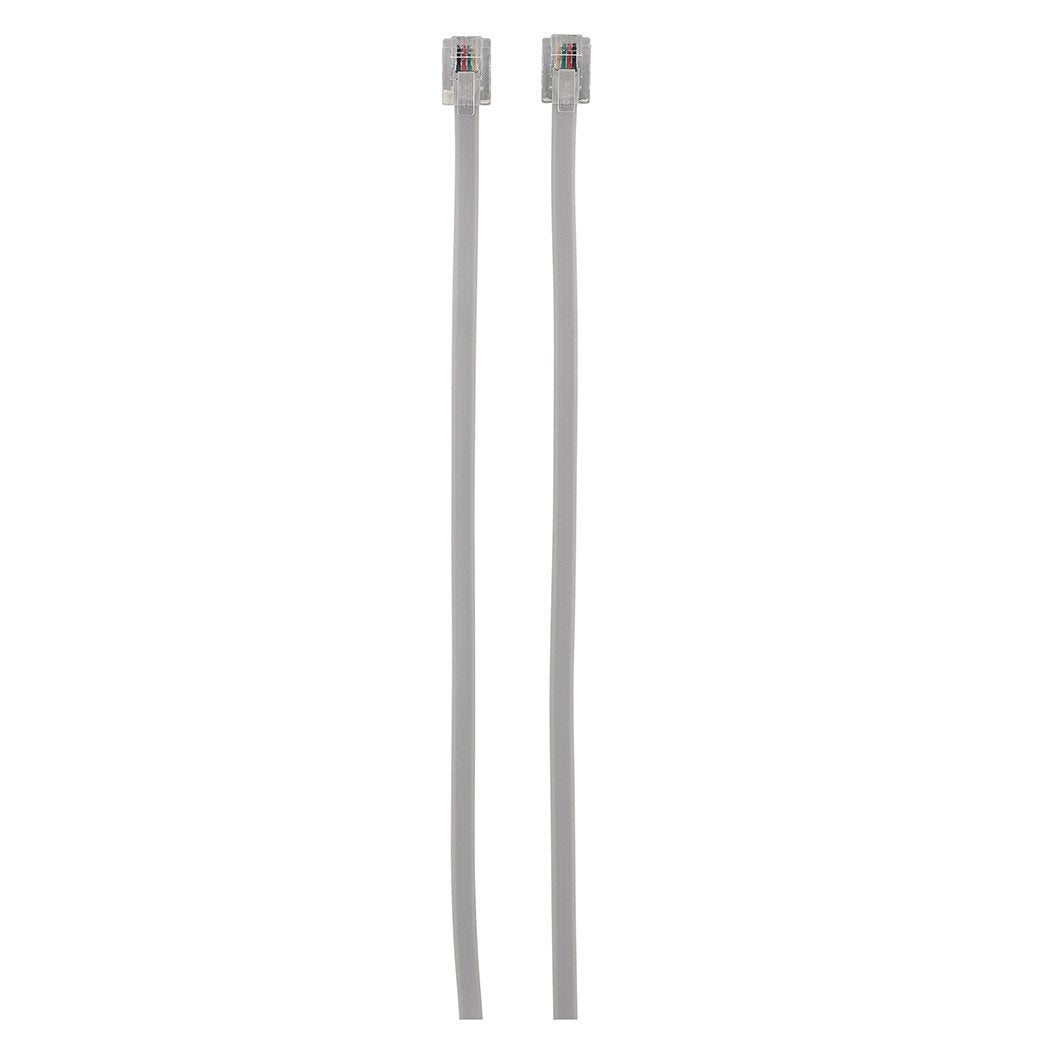 6-FOOT 4-CONDUCTOR MOD-MOD CABLE (SILVER) – Cole's Computers