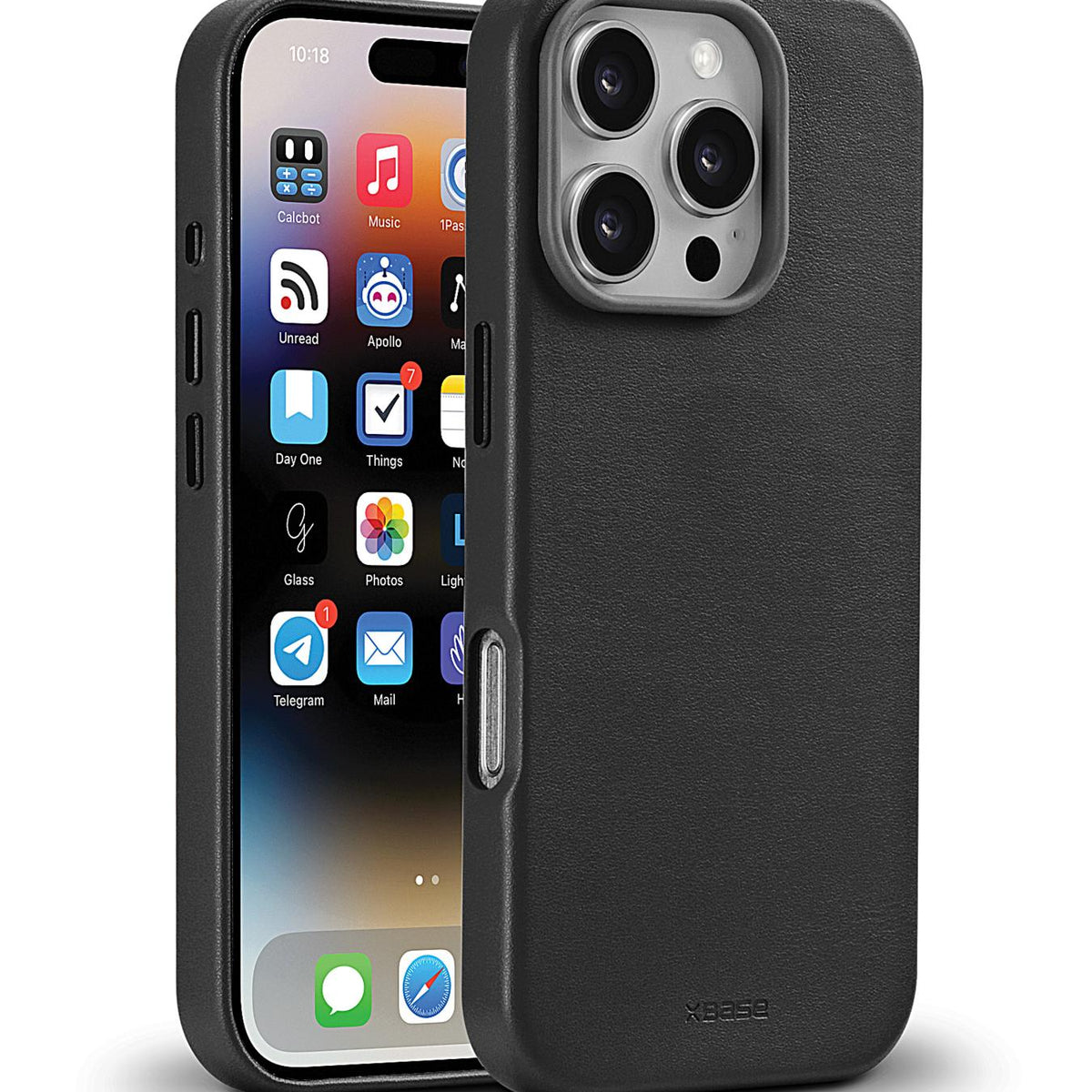 IPHONE 16 PRO XBASE LEATHER MAGSAFE COMPATIBLE CASE - BLACK – Cole's ...