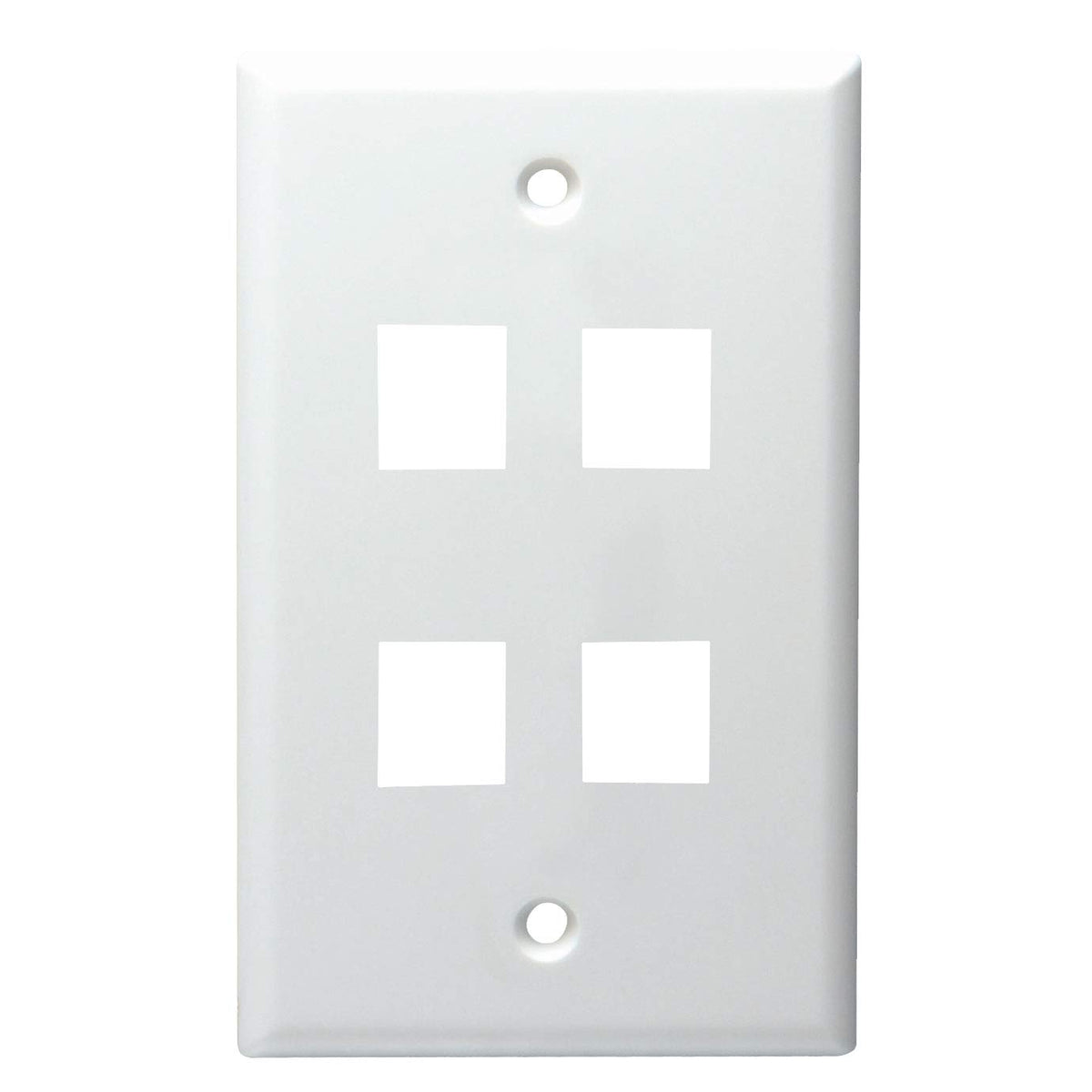 4 PORT STANDARD PLATE WHITE – Cole's Computers
