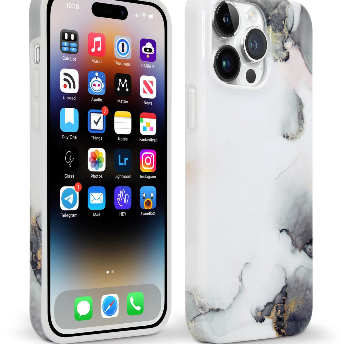 BASE IPHONE 15 PRO MAX (6.7) - MARBLE LUXURY SHOCKPROOF COVER MAGSAFE ...