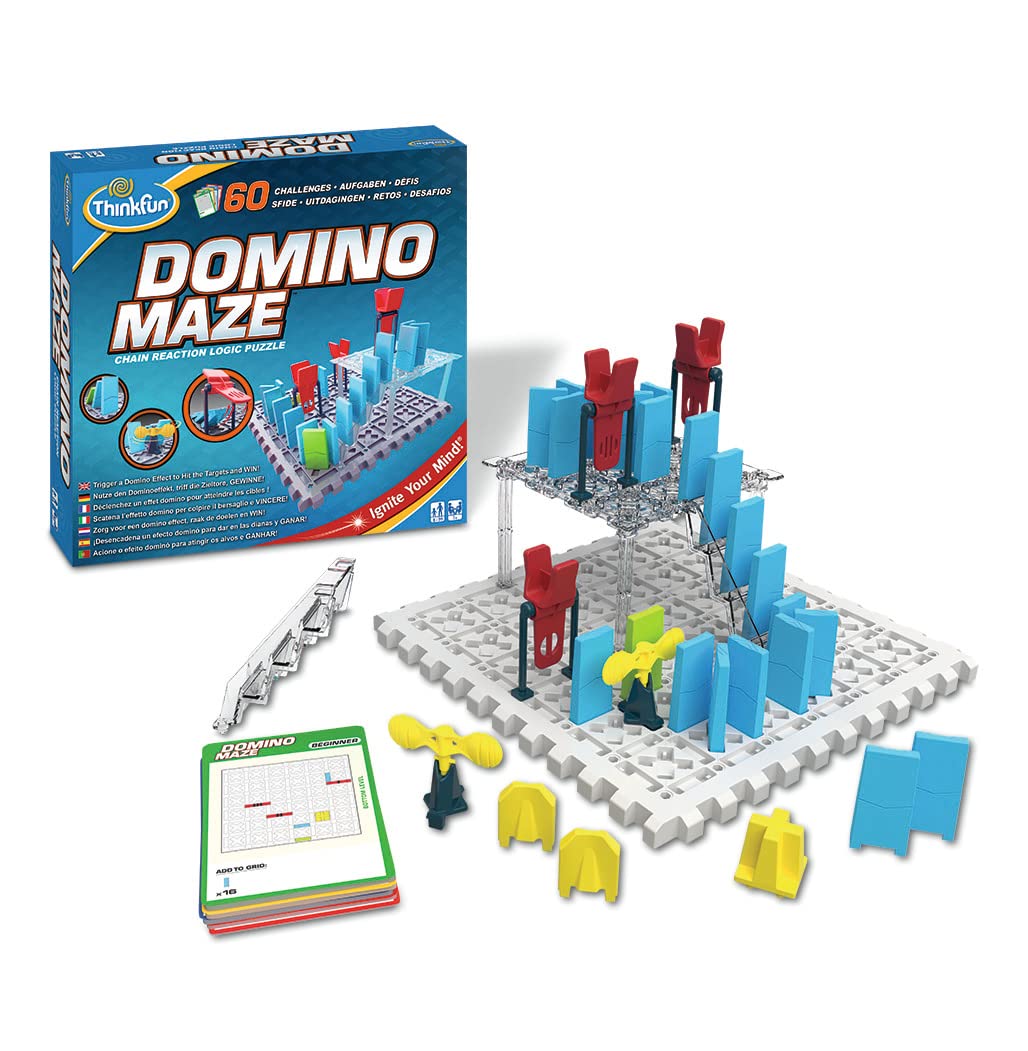 ThinkFun Domino Maze STEM Logic Game - Engaging Brain Teaser for Kids ...