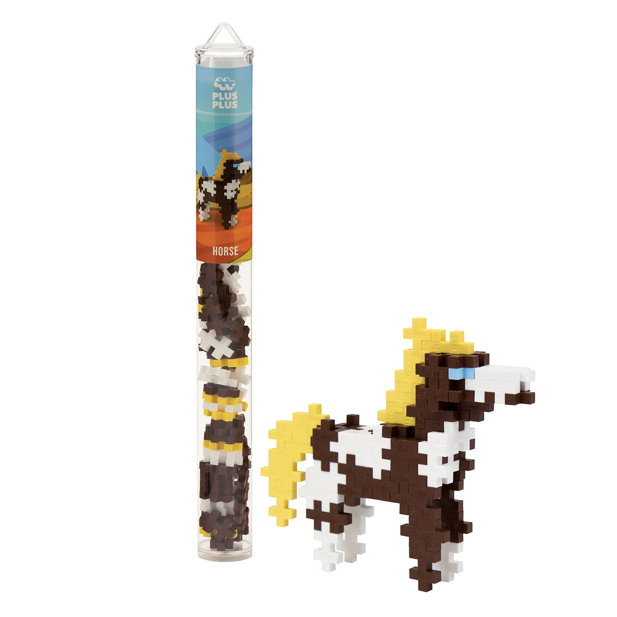 Plus Plus 3D Animal Figure Building Block Set, 70 Mini Interlocking Pu ...