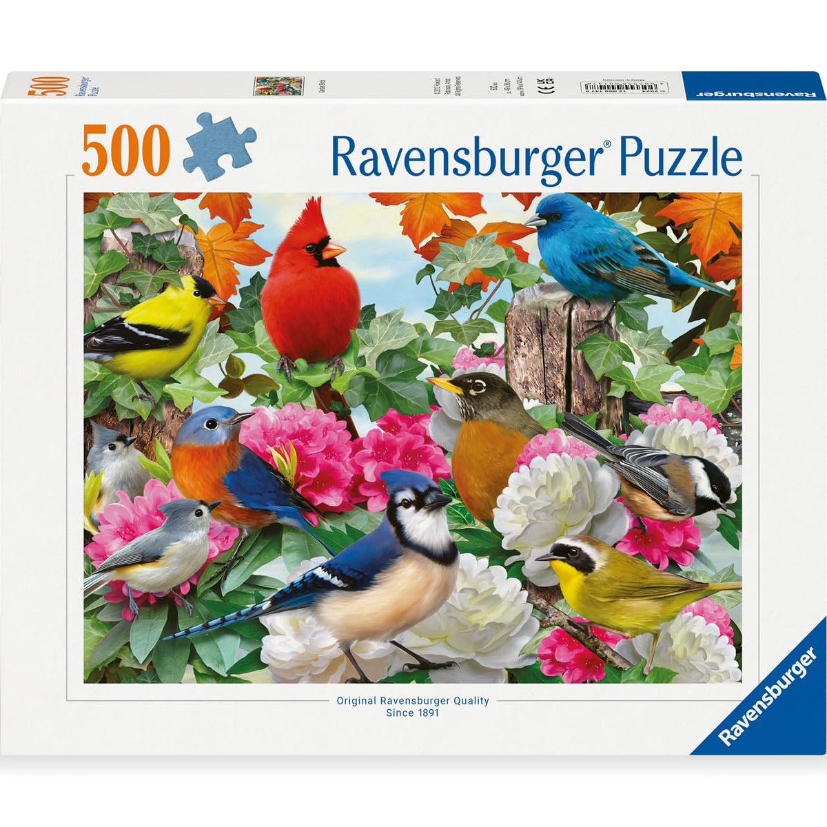 Ravensburger Garden Birds 500 Piece Jigsaw Puzzle for Adults - 1200014 ...