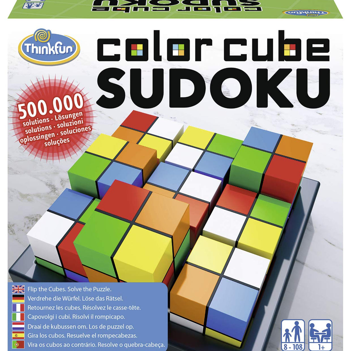 ThinkFun 76342 Color Cube Sudoku Game, Yellow – Cole's Computers