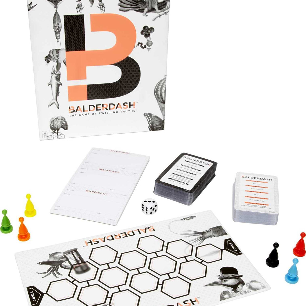 Mattel Games Balderdash Board Game for Adults & Teens with Guessing ...