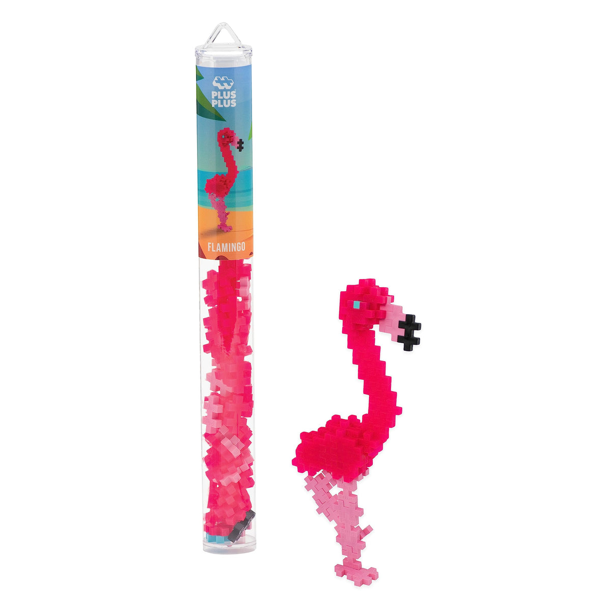 PLUS PLUS 3D Animal Figurine Building Block Set, 70 Mini Interlocking ...