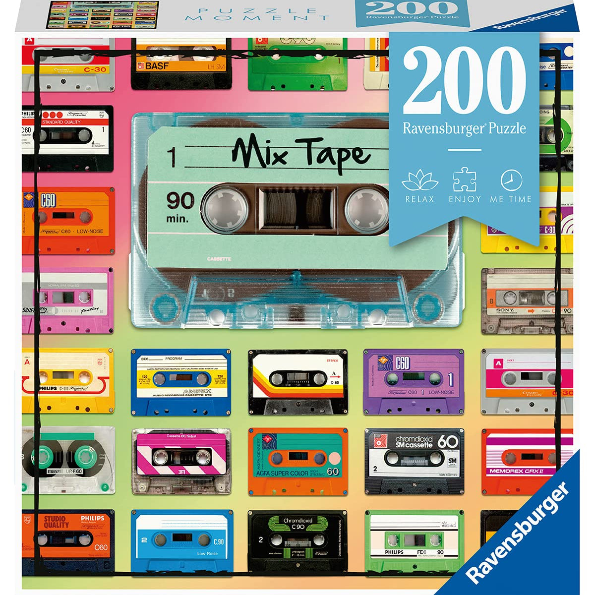 Ravensburger Puzzle Moment: Mix Tape | 200-Piece Jigsaw Puzzle for Adu ...