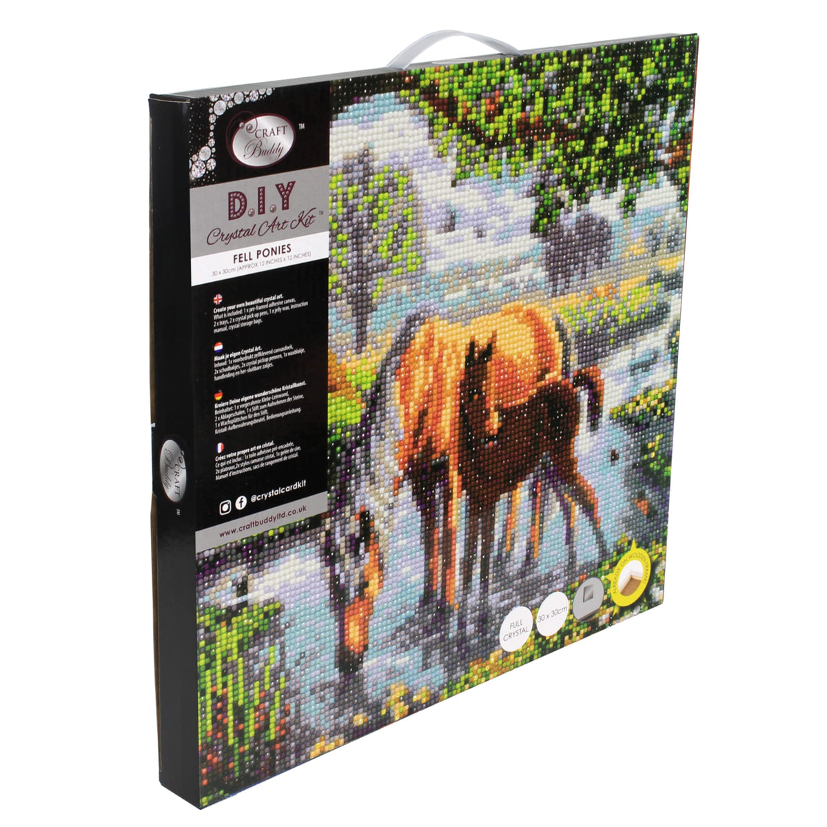 Crystal Art Medium Framed Mounted Wall Art Kit (11.8in x 11.8in) - Fel ...