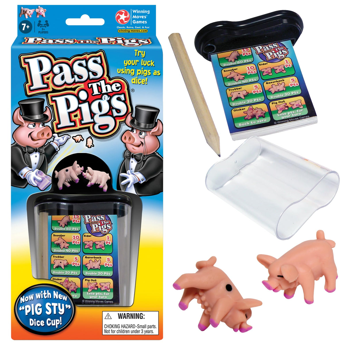 Pass The Pigs by Winning Moves Games USA, a Hilarious Pig Dice Game, F ...