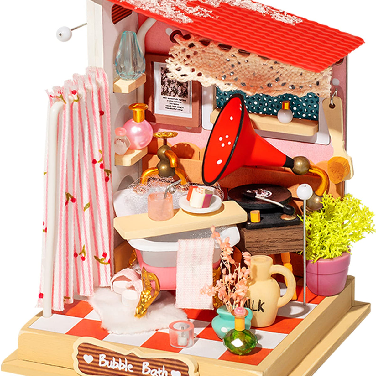 Rolife DIY Miniature Dollhouse Kit Tiny Mini House Kit Craft Gifts for ...