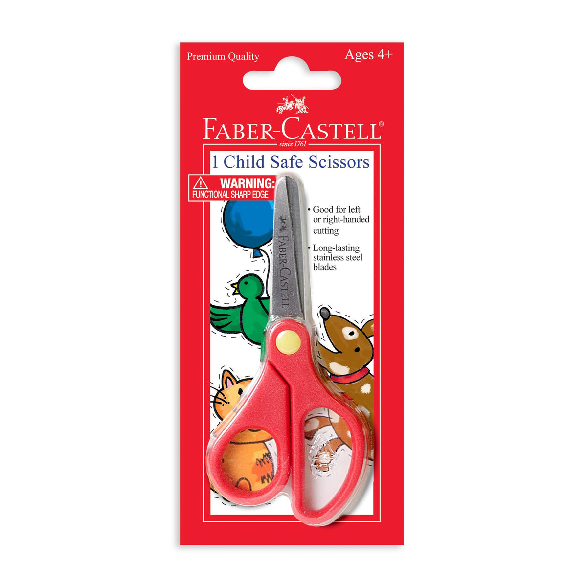 Creativity for Kids Faber-Castell Child Safe Scissors - Safety Scissor ...