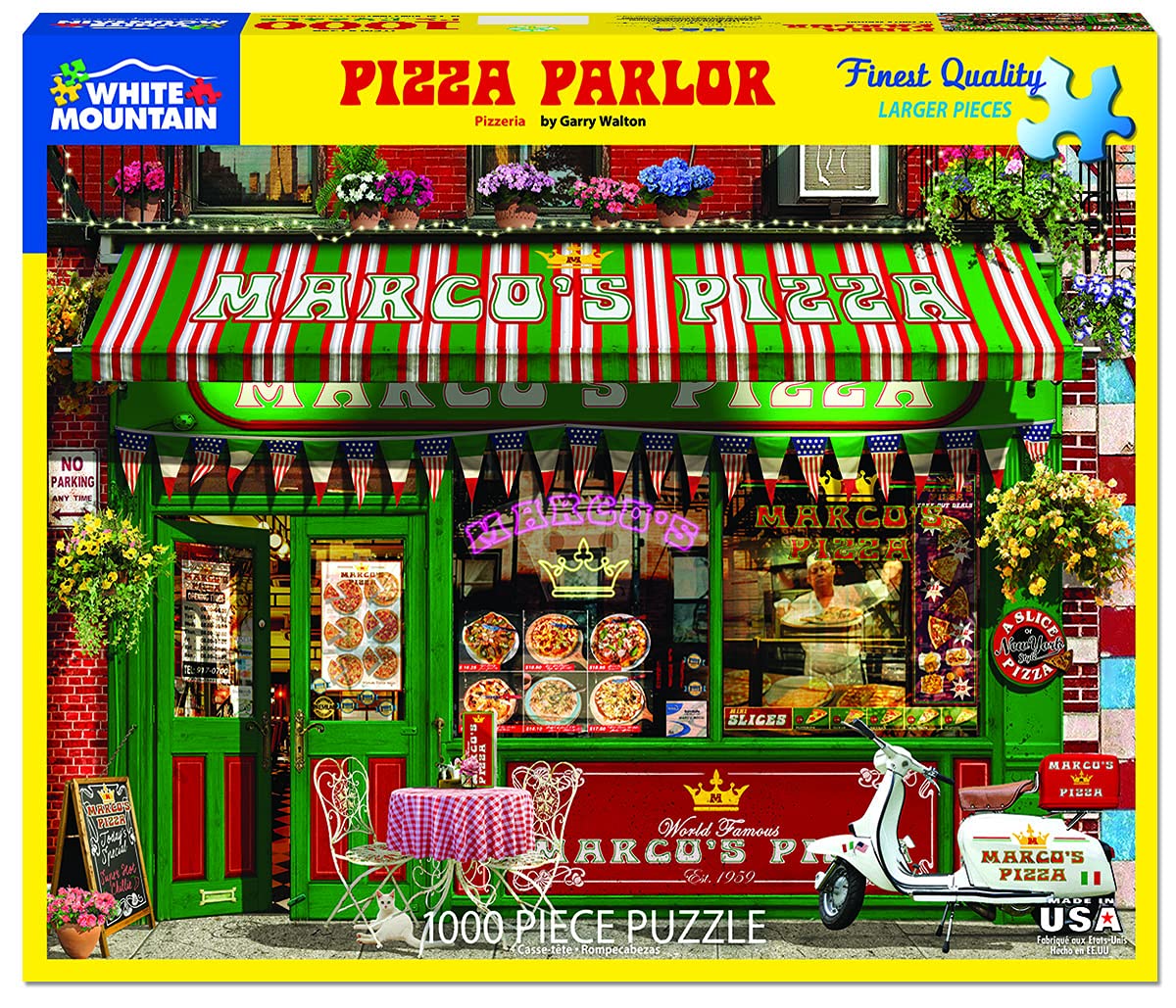 White Mountain Puzzles - Pizza Parlor - 1000 Piece Jigsaw Puzzle – Cole ...