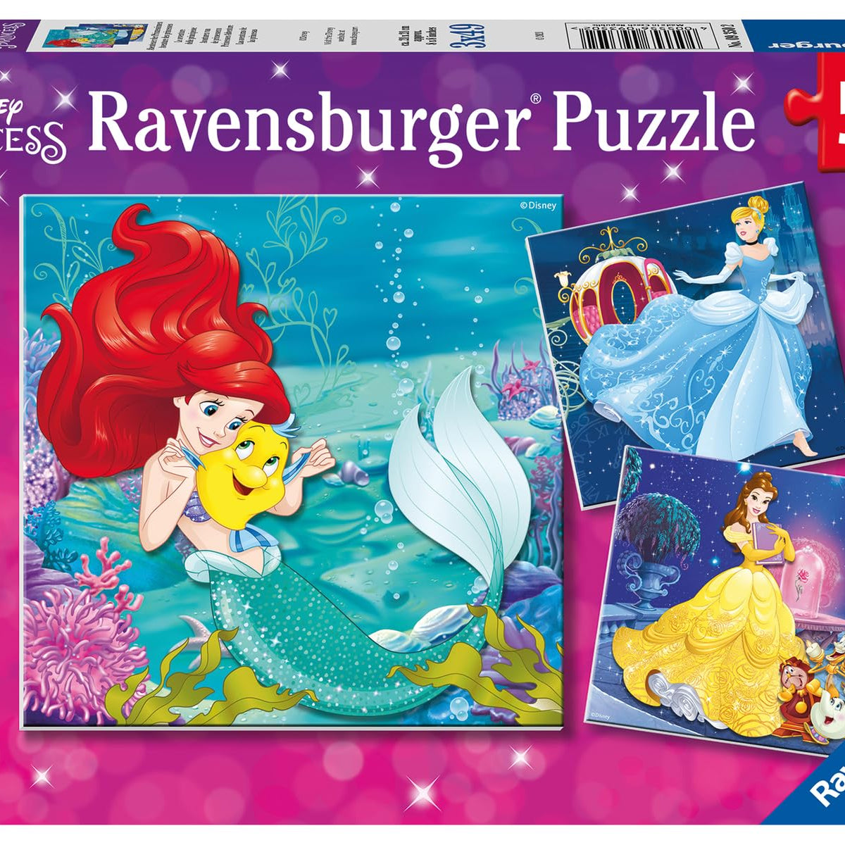 Ravensburger Disney Princesses Puzzle Set | 3 x 49-Piece Jigsaw Puzzle ...