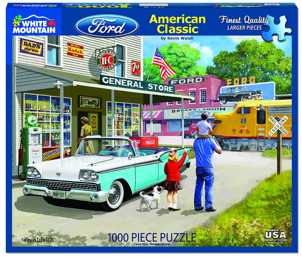 White Mountain Puzzles - American Classics - 1000 Piece Jigsaw Puzzle ...