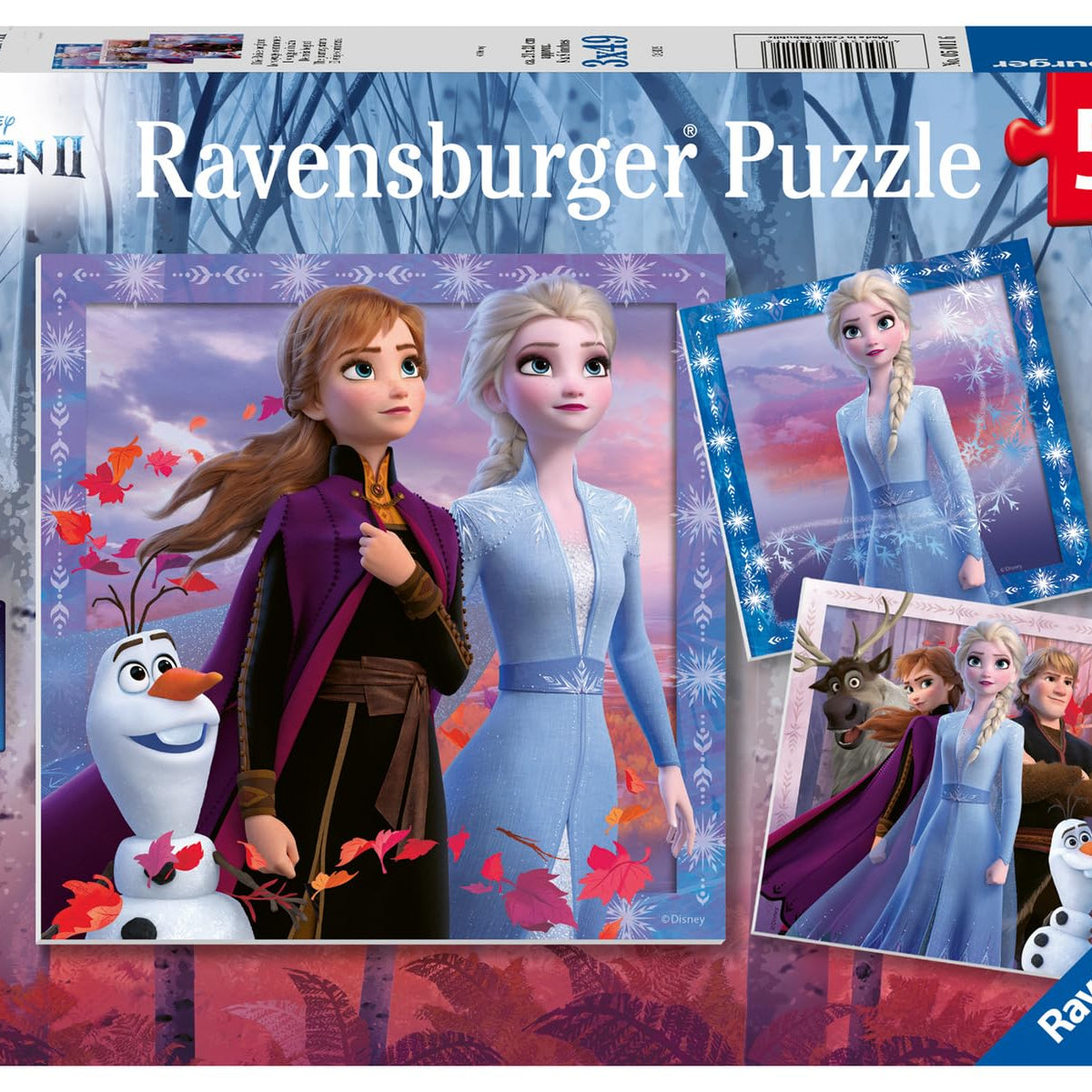 Ravensburger Disney Frozen 2 Jigsaw Puzzles - Vibrant 3-in-1 Value Set ...
