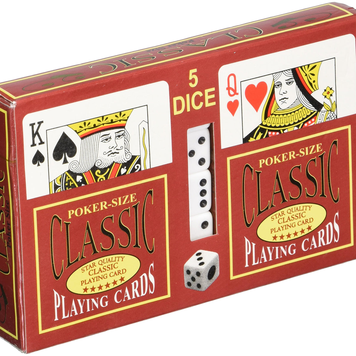 Playing 2 Deck Cards & 5 Dice Set, One Color – Cole's Computers