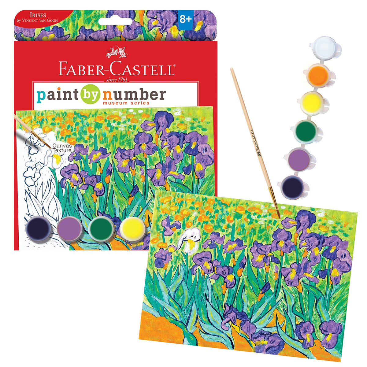 Faber-Castell Museum Series Paint by Numbers - Vincent Van Gogh Irises ...