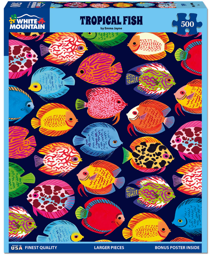 White Mountain Puzzles - Tropical Fish - 500 Piece Jigsaw Puzzle – Cole ...