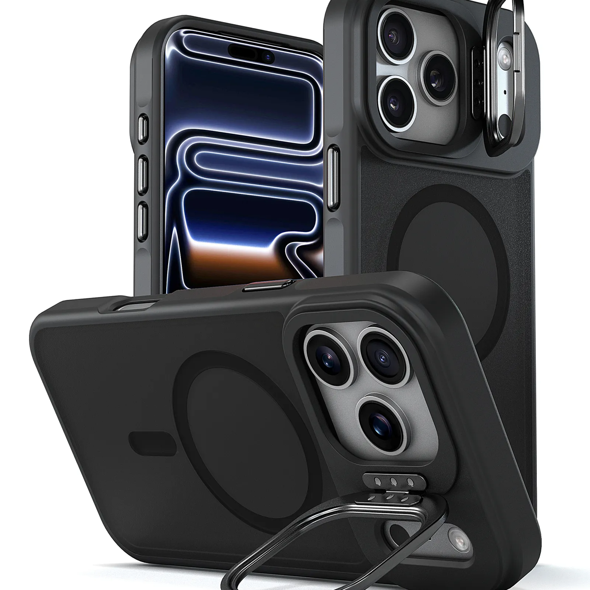 xBase iPhone 17 Pro - DuoHybrid with Kickstand MagSafe - Reinforced Pr ...