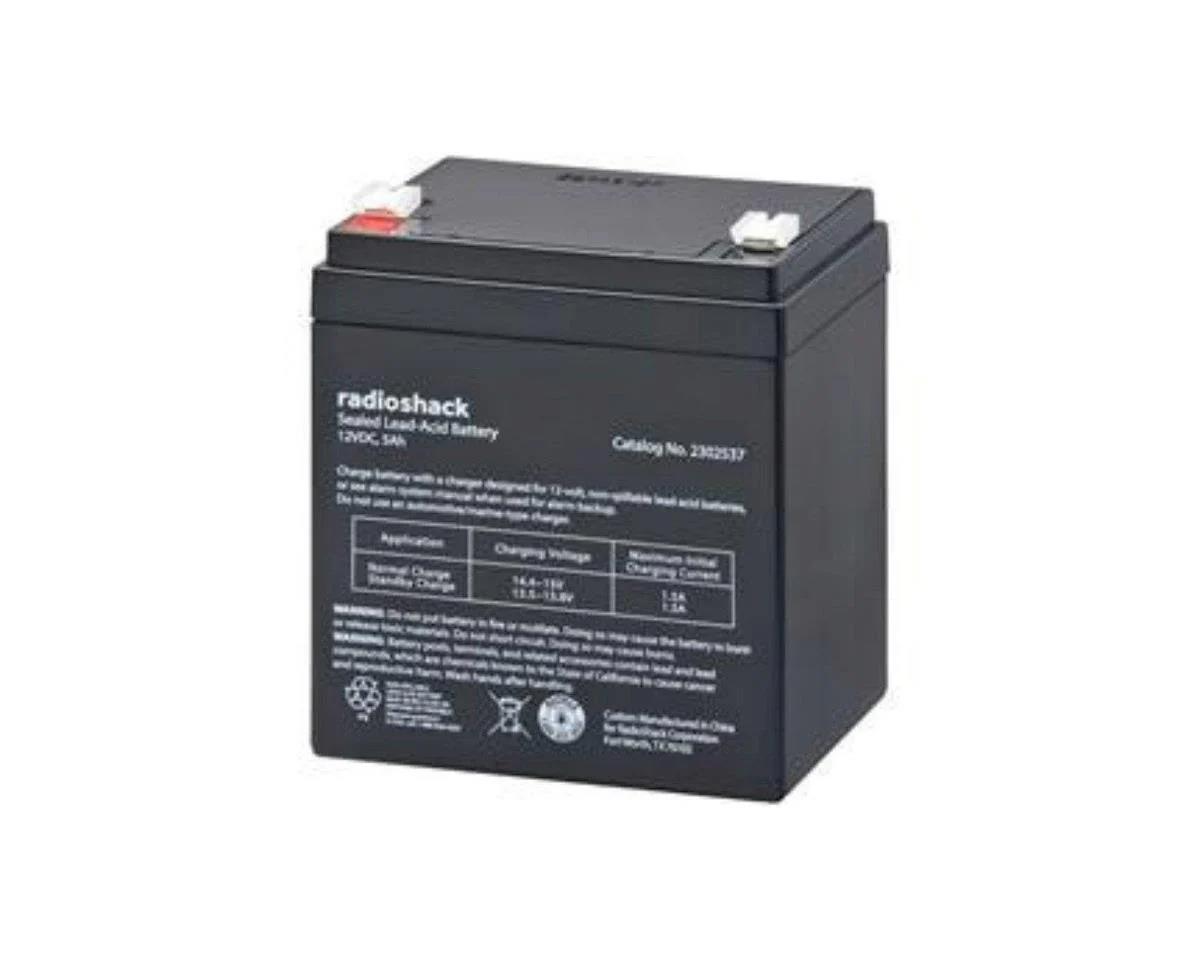 RadioShack 12V 5Ah Sealed Lead-Acid (SLA) Rechargeable Battery – Cole's ...